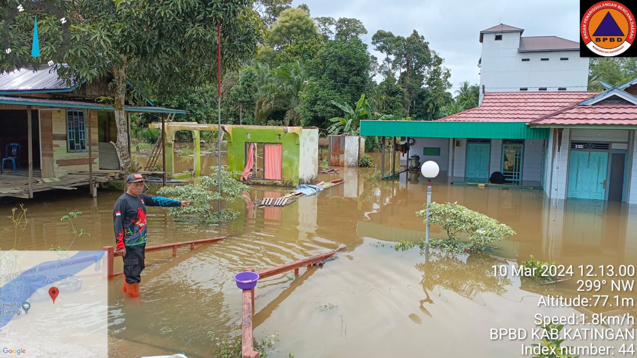 Pj. Bupati Minta BPBD Terus Pantau Keadaan Air DAS Katingan – Gerak Kalteng